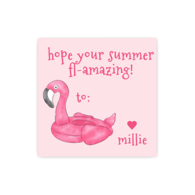 Flamingo Summer Gift Tags / Stickers – Paper In A Pinch