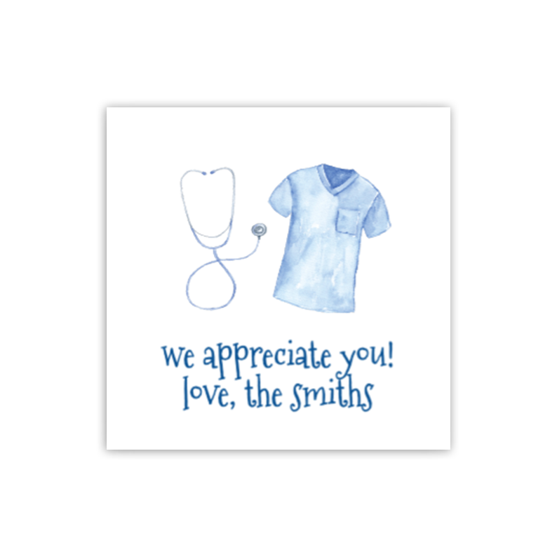 Medical Appreciation Gift Tags / Stickers – Paper In A Pinch