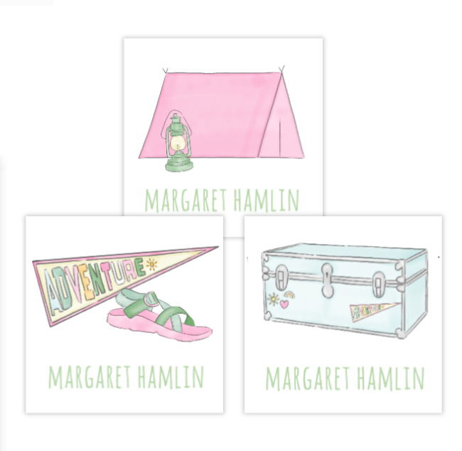 Girls Summer Camp Stickers – Paper In A Pinch