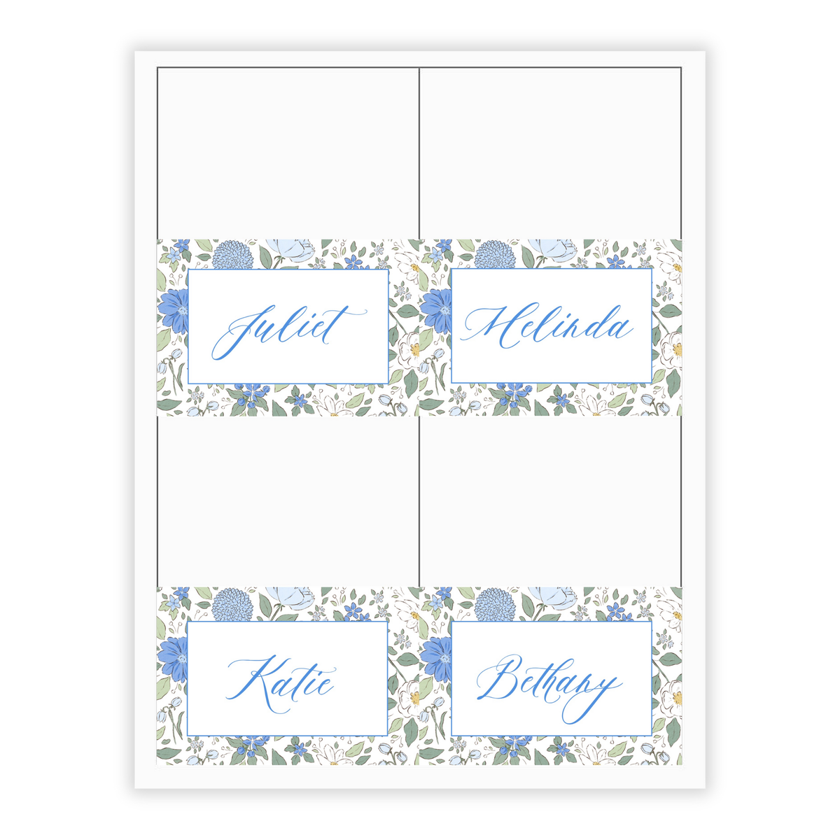 Fresh Liberty Labels / Placecards – Paper In A Pinch