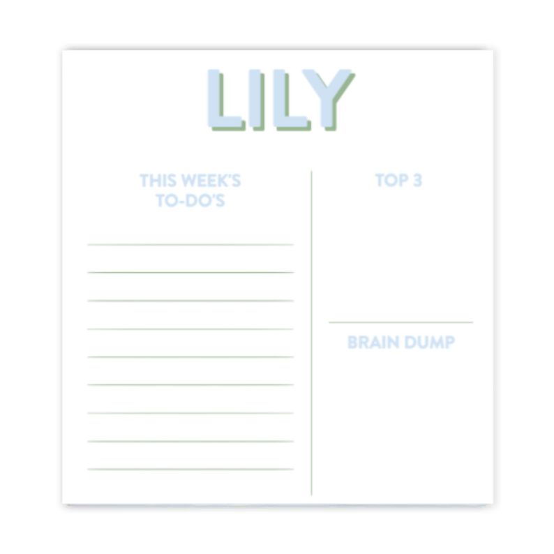 Colorblock 3 Section Notepad – Paper In A Pinch