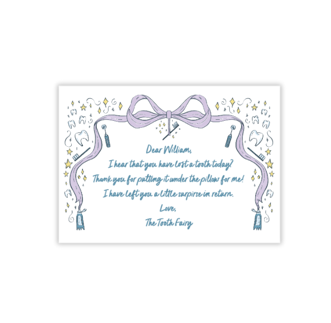 Magical Tooth Fairy Note – Paper In A Pinch