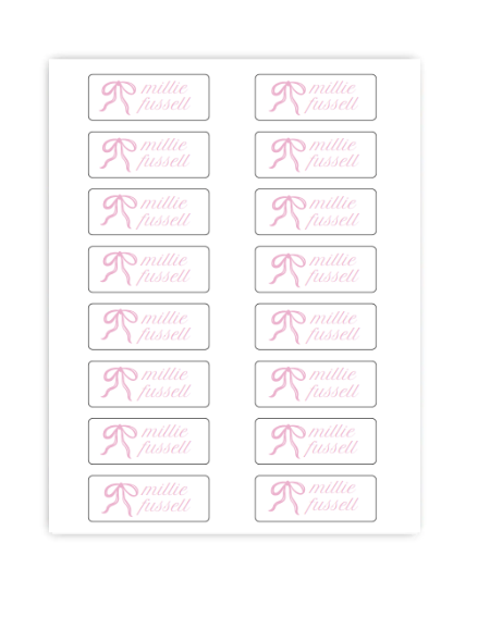 Bow Waterproof Labels – Paper In A Pinch