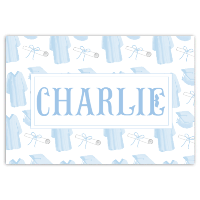Blue Grad Placemat – Paper In A Pinch