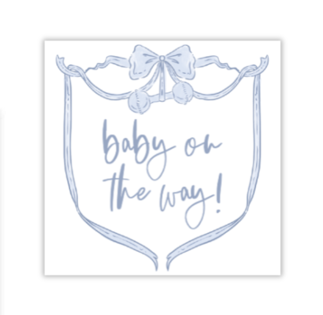 Blue Baby Announcement Sign – Paper In A Pinch