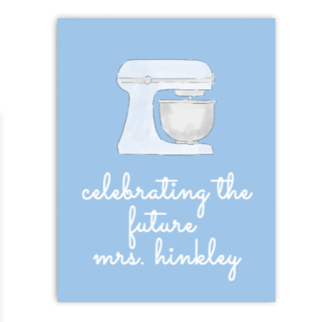 Kitchen Mixer Sign – Paper In A Pinch