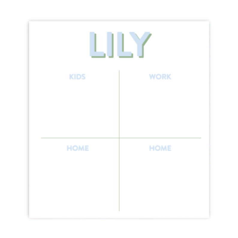 Colorblock 4 Section Notepad – Paper In A Pinch