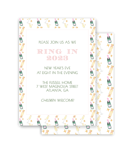 Pink Champs Invitation – Paper In A Pinch