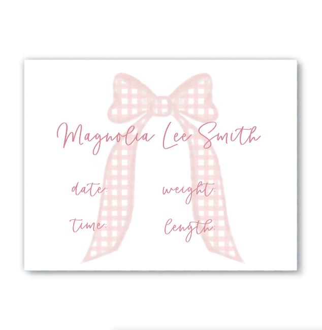 Pink Hospital Door Sign – Paper In A Pinch