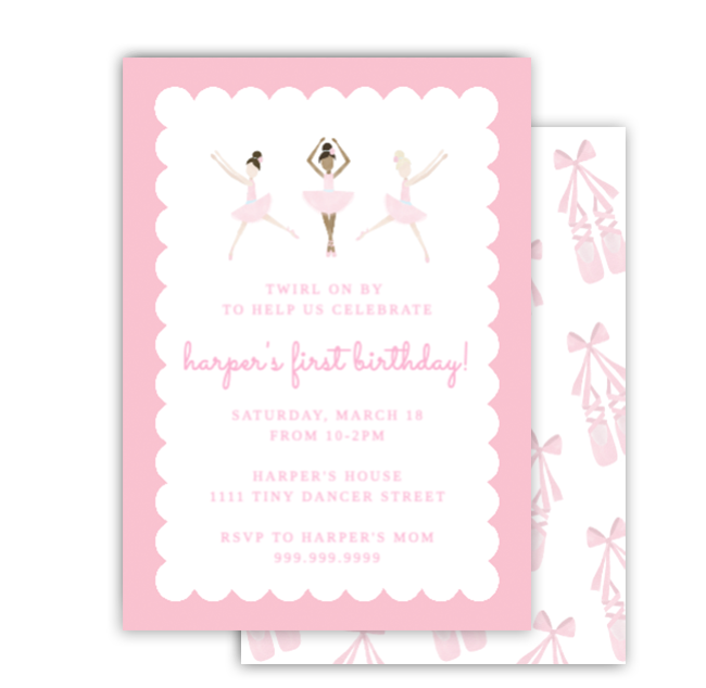 Ballet Invitation – Paper In A Pinch