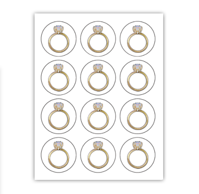 Ring Cupcake Toppers – Paper In A Pinch